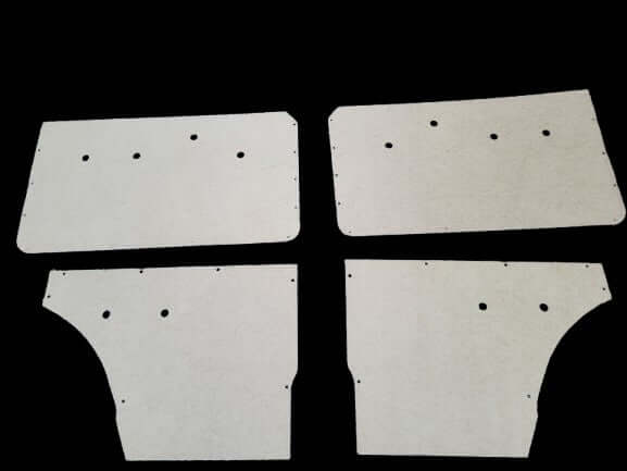 Reproduction Manual Window Front & Rear Panel set fits 2 Door Jeep Che ...